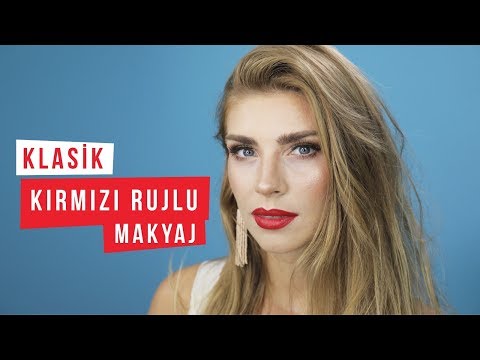 Münhan Çınar | Klasik Kırmızı Rujlu Makyaj