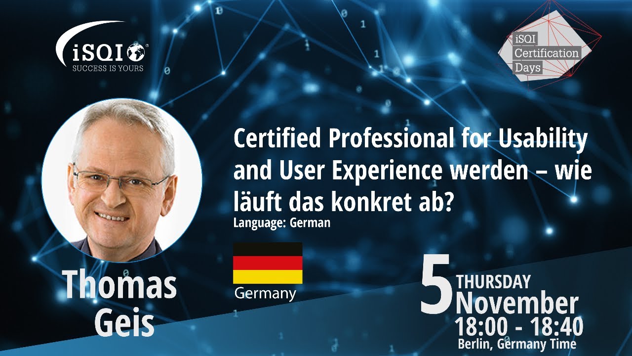 Thomas Geis: Becoming a Certified Professional for Usability and User ...