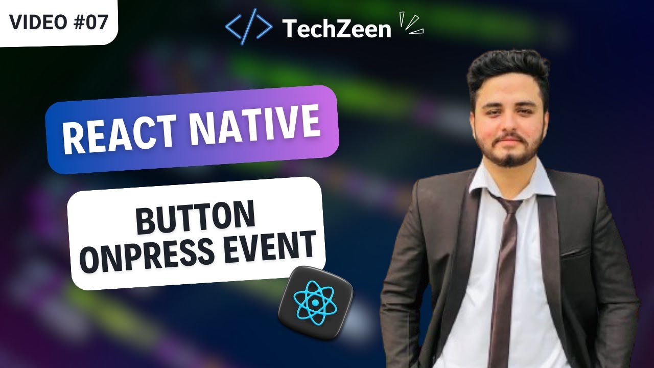 React Native Tutorial 07 Button Component With Onpress Event 1214