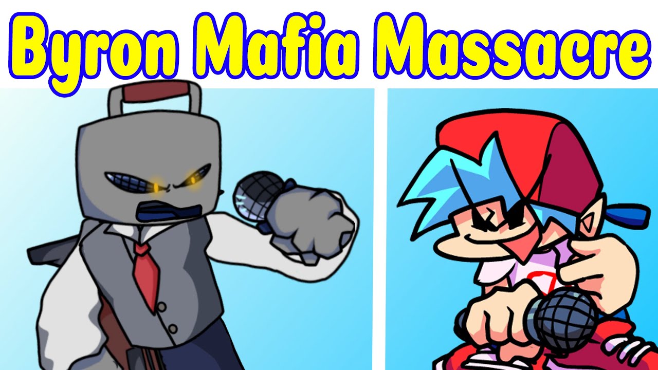 Friday Night Funkin' VS Byron Mafia Massacre Part 1\2 Update | Full ...