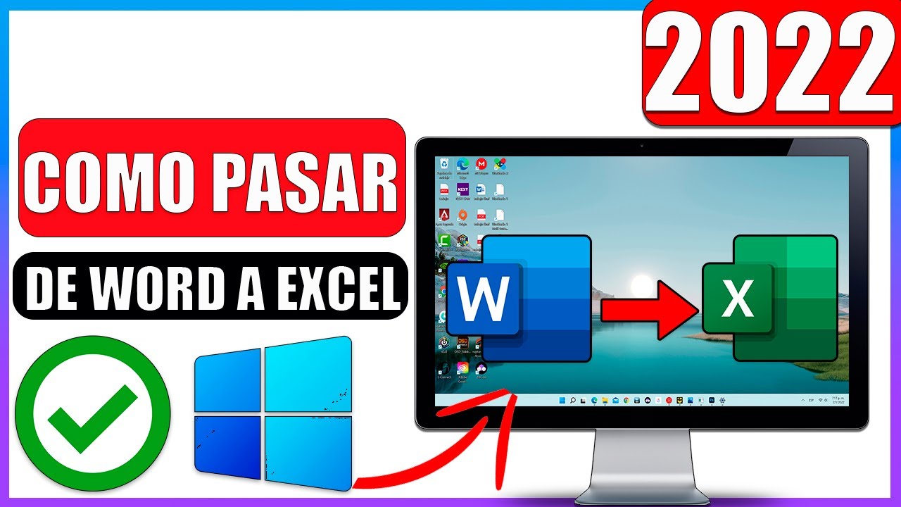 🔴Como transformar un documento de word a excel - YouTube