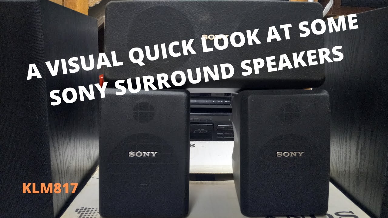 A look at some Sony surround speakers - YouTube