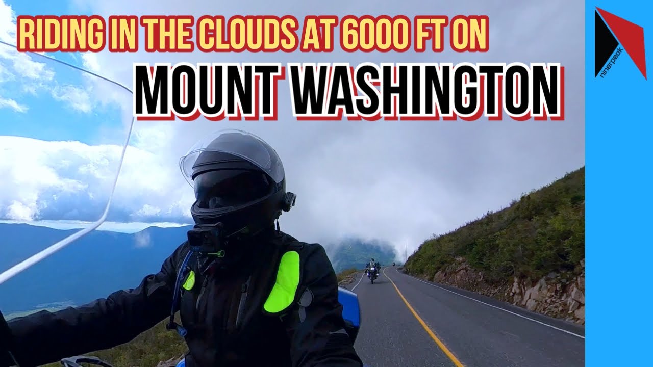 Rising motorcycle to the top of Mount Washington. Amazing views. - YouTube