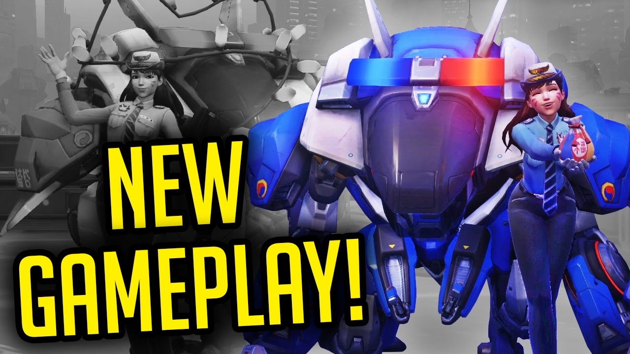 Overwatch: Officer D.Va- NEW GAMEPLAY! Police Sirens Showcased! - YouTube