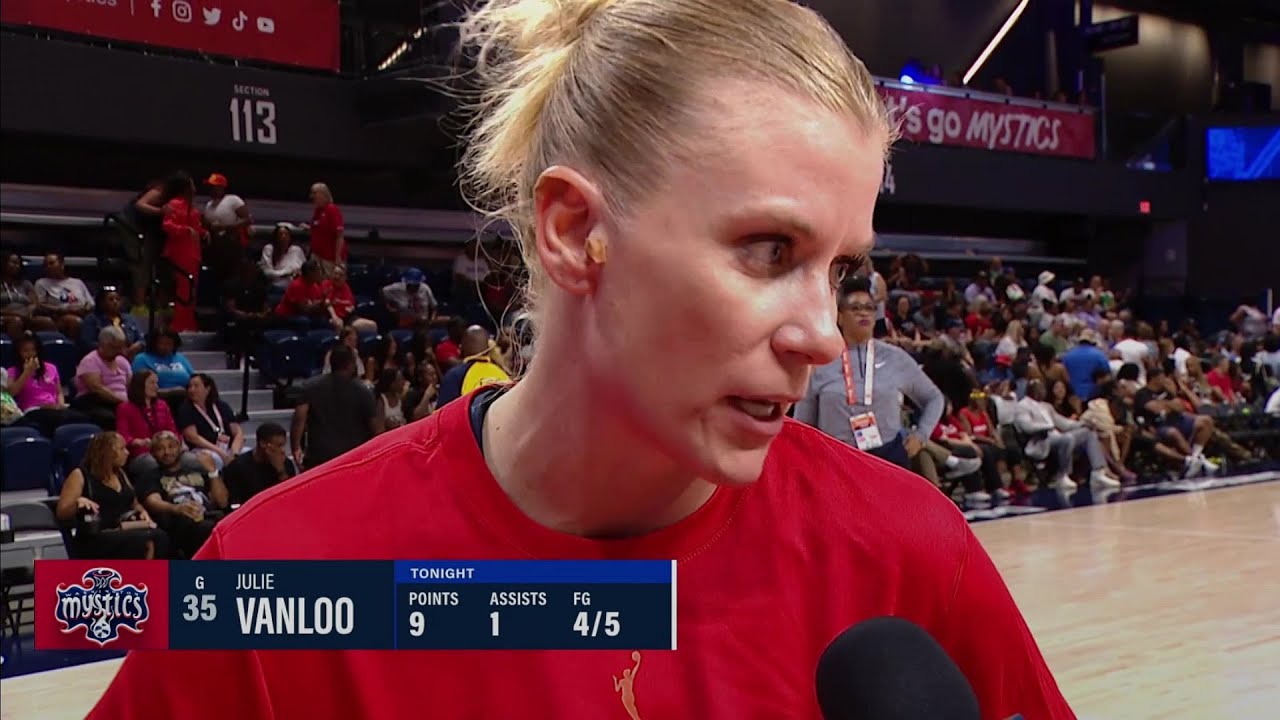 Julie Vanloo halftime interview | Washington Mystics vs Connecticut Sun ...