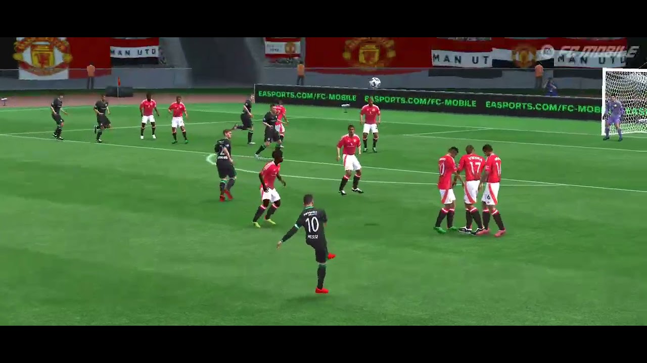 Messi curved freekick goal / FC MOBILE - YouTube