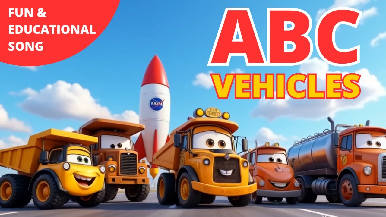 ABC Vehicles Song for Toddlers | Learn the Alphabet with Cool Cars and ...