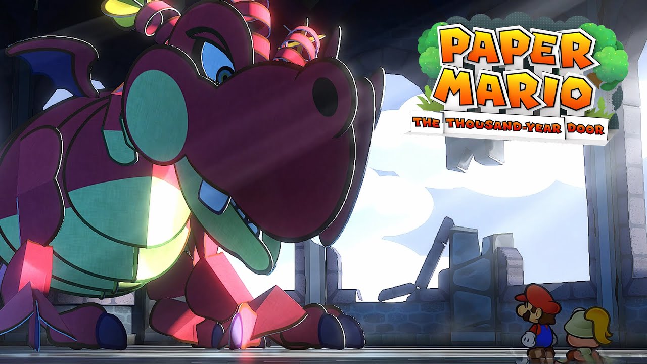Hooktail Boss Fight (Weakest Point) Paper Mario: The Thousand-Year Door ...