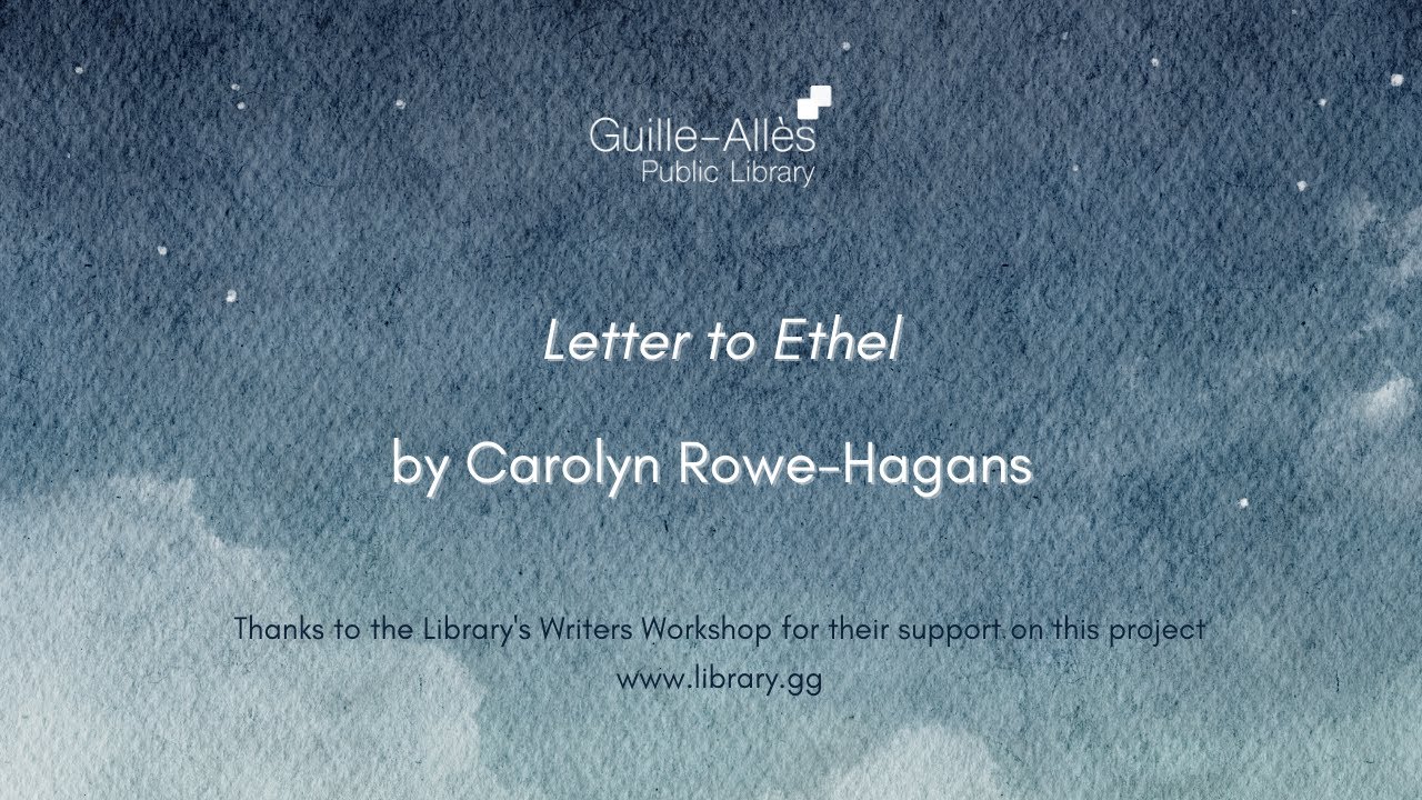 Bedtime Stories: A Letter to Ethel by Carolyn Rowe-Hagans - YouTube