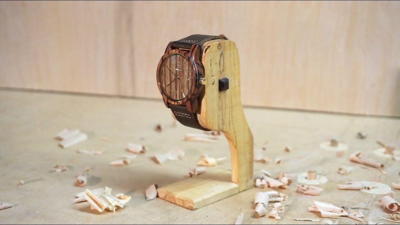 MAKING A WOOD WATCH HOLDER - YouTube