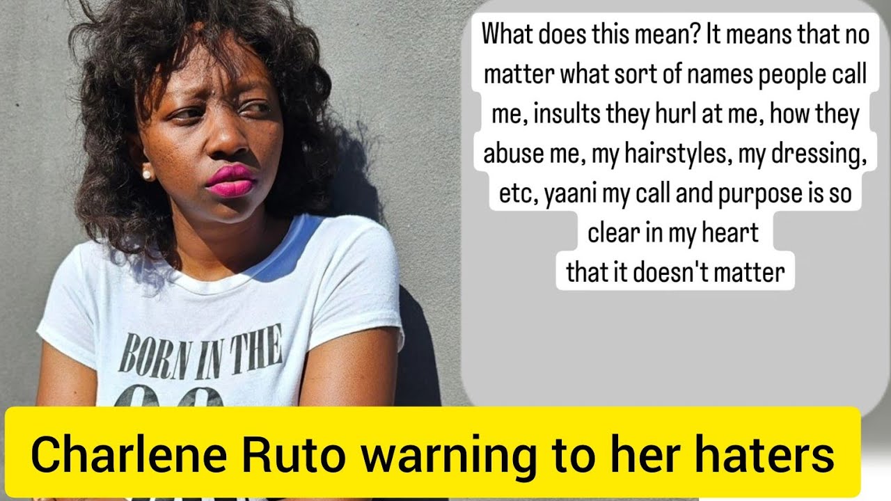Charlene Ruto message to people who criticised her looks - YouTube