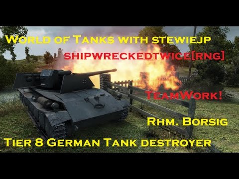World of Tanks Rhm. Borsig - Tier 8 German Tank Destroyer - YouTube