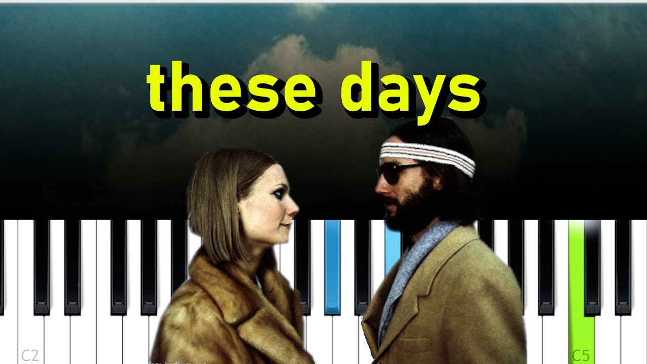 Nico - These Days (Piano tutorial) - YouTube
