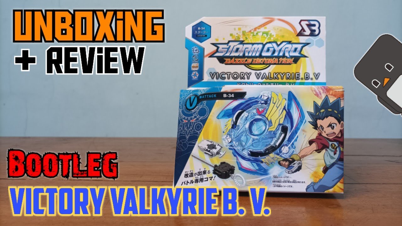 [UNBOXING & REVIEW] B-34 BEYBLADE VICTORY VALKYRIE B. V. | KW FAKE ...