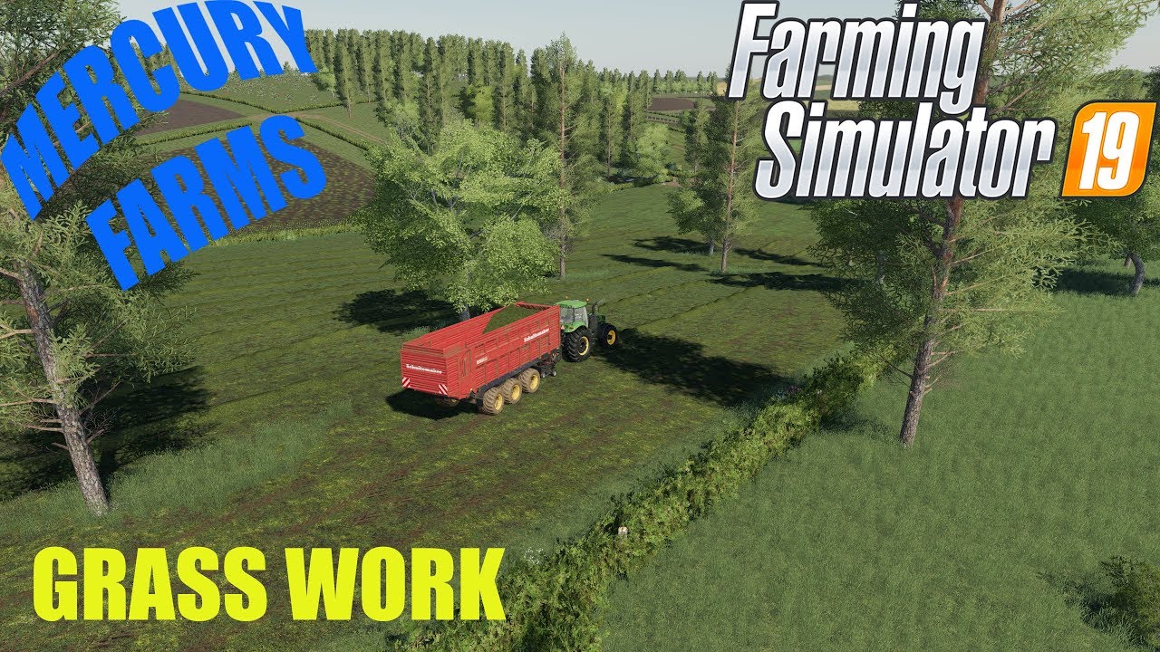 Mercury Farms Ep 44 Farm Sim 19 Grass work - YouTube