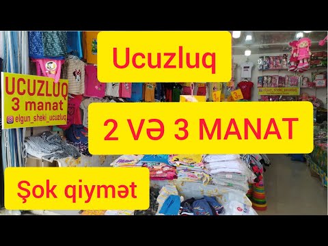 ŞOK QİYMƏT 2-3 manat paltarlar Elgün Mağazası