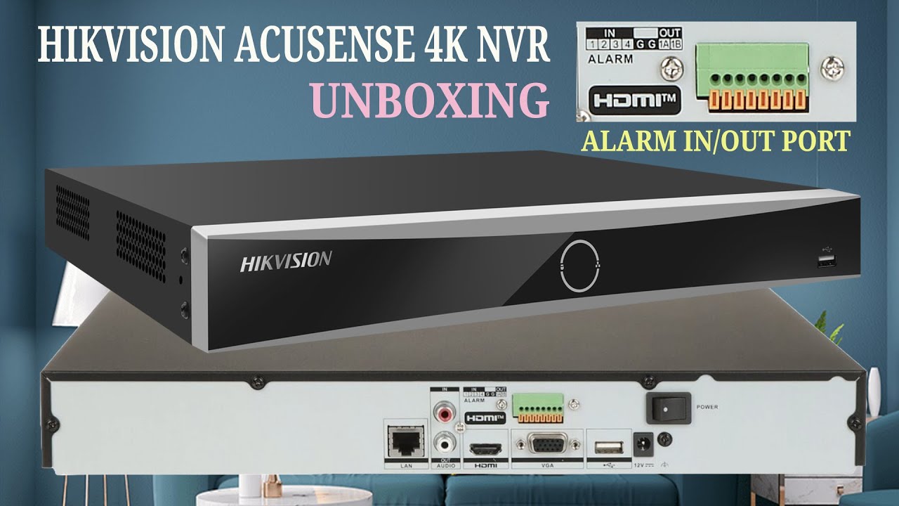 Hikvision AcuSense K Series Alarm input & output port equiped NVR ...
