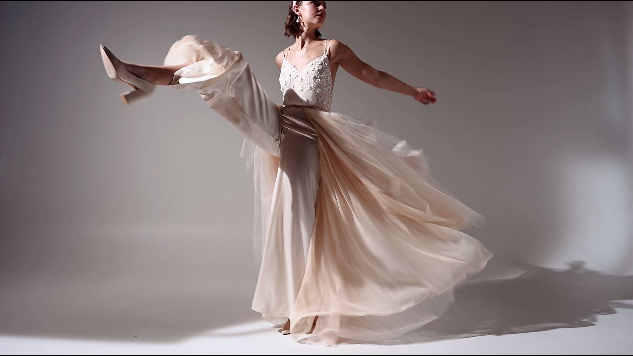 mathilde | ensemble | eva janssens bridal - YouTube