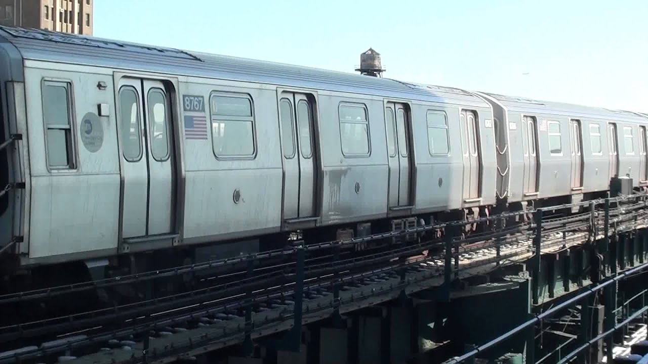 MTA IRT/BMT Subway HD: Racing a R160 Q Train on a R62A 7 Train - YouTube