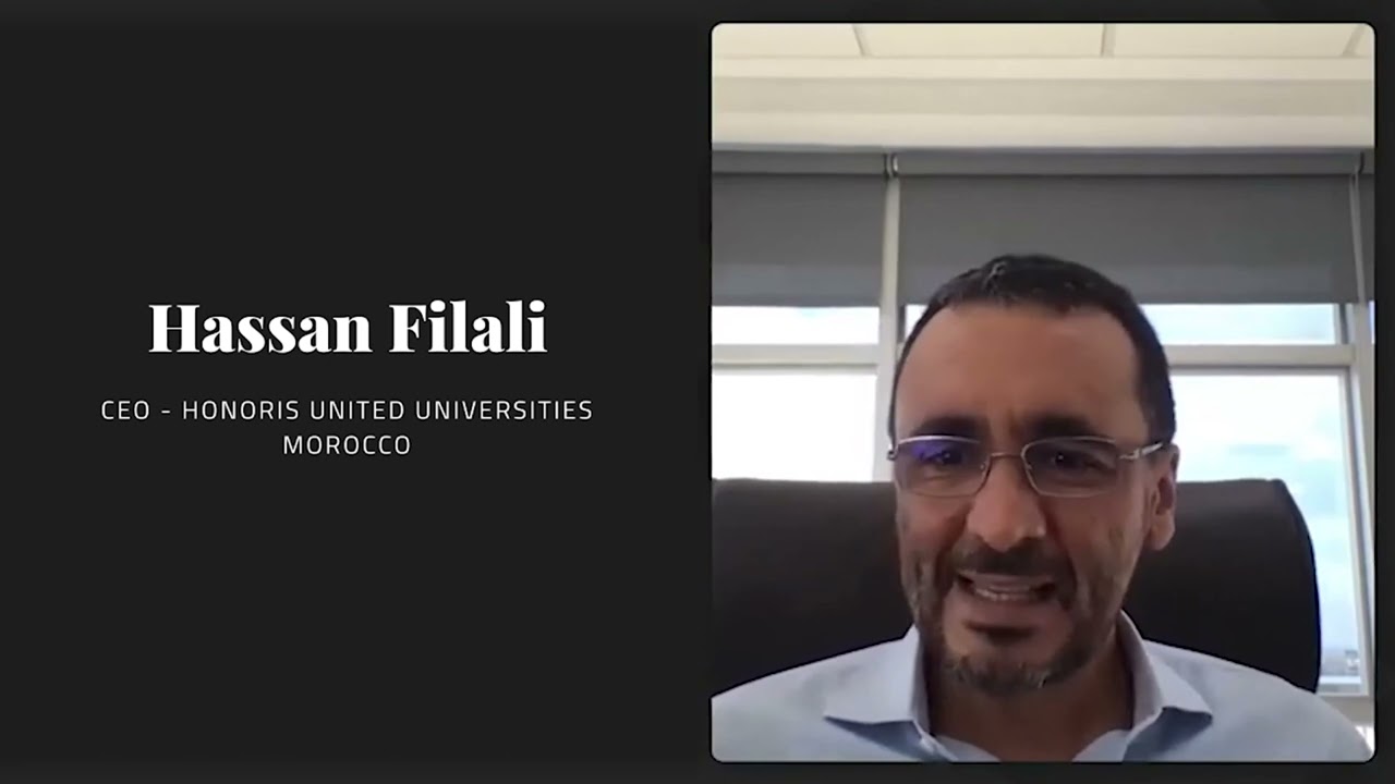 Hassan Filali from Honoris Universities Morocco sharing the benefit of ...