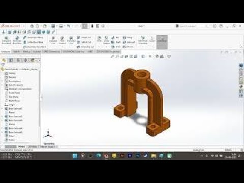 Drawing 3D Exercise 5 using SolidWorks Software | Solidworks - YouTube