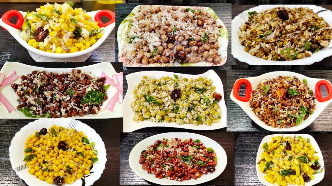 Nine Varieties of Sundal Recipes/Navarathiri Sundal Recipes/Sundal ...