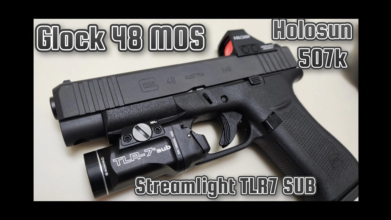 Glock 48 MOS review with Holosun 507k and Streamlight TLR7 SUB - YouTube