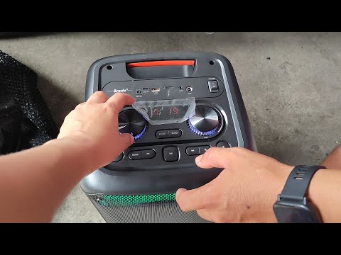 Brodu BTS-1908 Double DJ Singing Speaker with Chargeable Wireless Mic