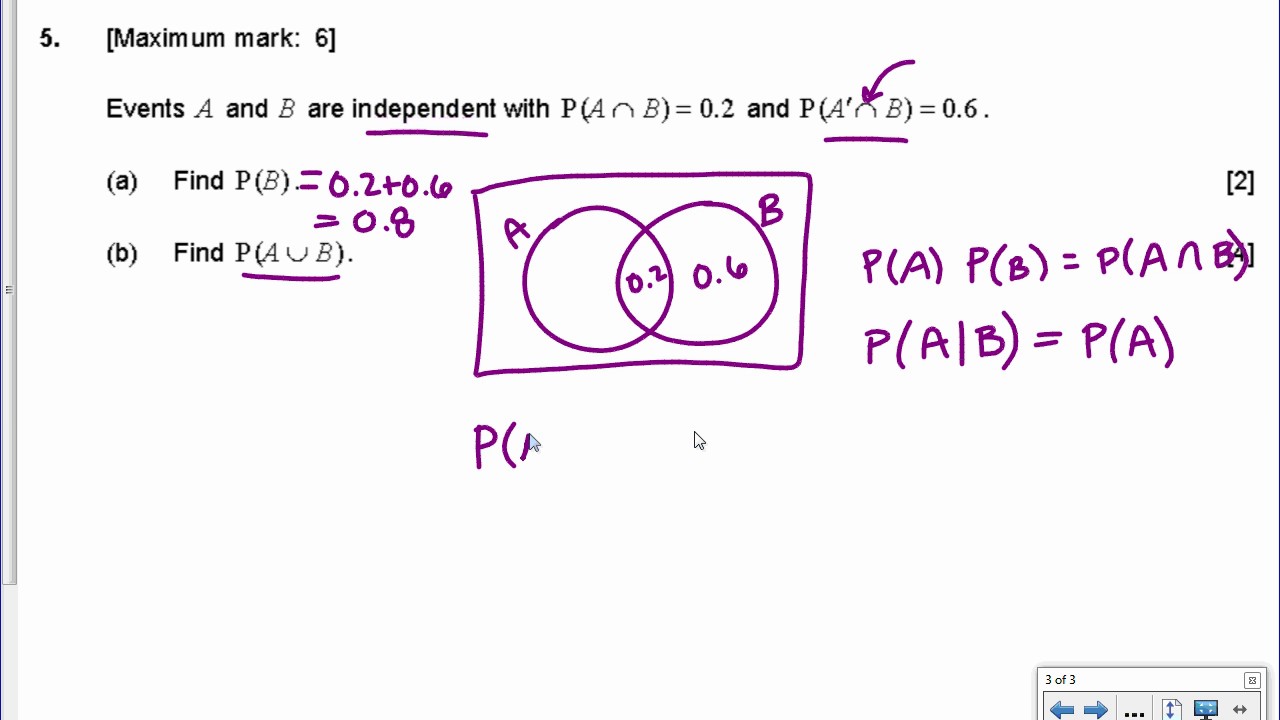 [IB Math SL] Nov 2016 TZ0: Paper 1, Question 5 - YouTube