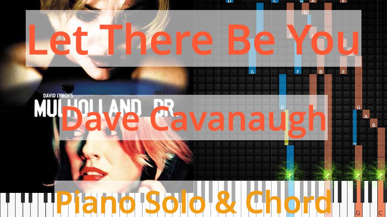 🎹Solo & Chord, Let There Be You, Dave Cavanaugh, Synthesia Piano - YouTube