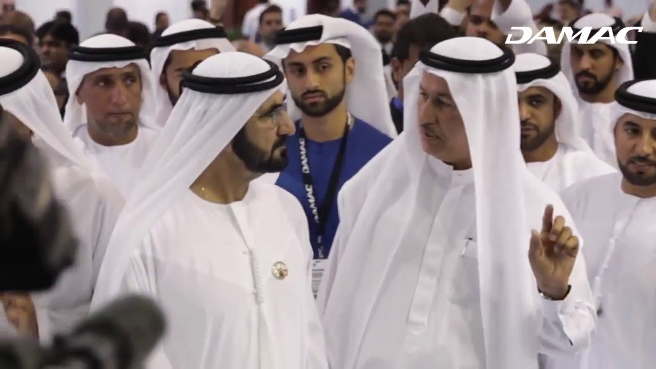 HH Sheikh Mohammed Bin Rashid visiting the DAMAC stand in CityScape ...