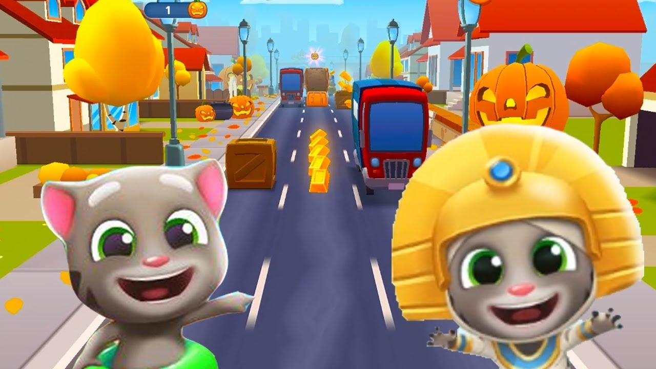 RUN! RUN! RUN! TALKING TOM GOLD RUN NEW HALLOWEEN 2019 MUMMY TOM VS ...