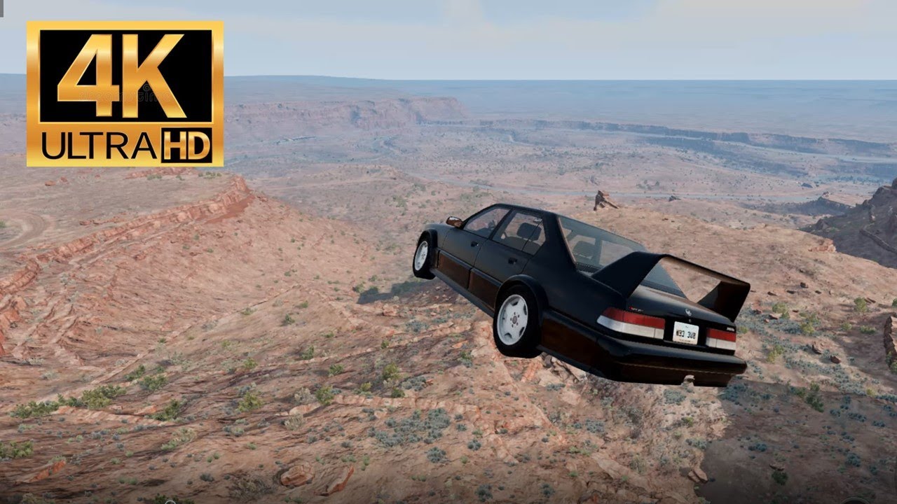 Highly realistic crashes in BeamNG.drive | 4K ULTRA HD - YouTube
