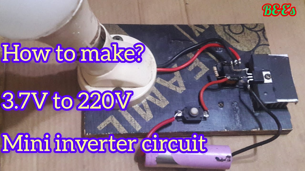 How to make 3.7v to 220v mini inverter at home/irfz44n mini inverter ...