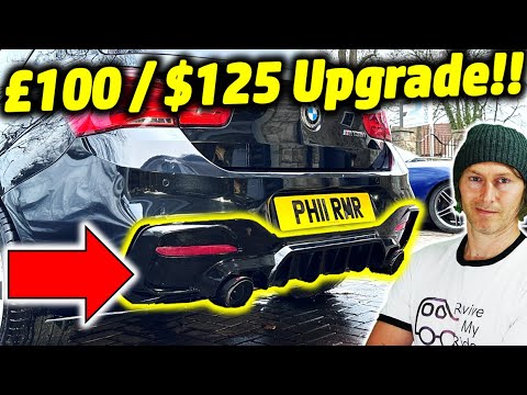 SUPER Cheap BMW Rear End Upgrade! // DIY // Maxton Design Rear Diffuser ...