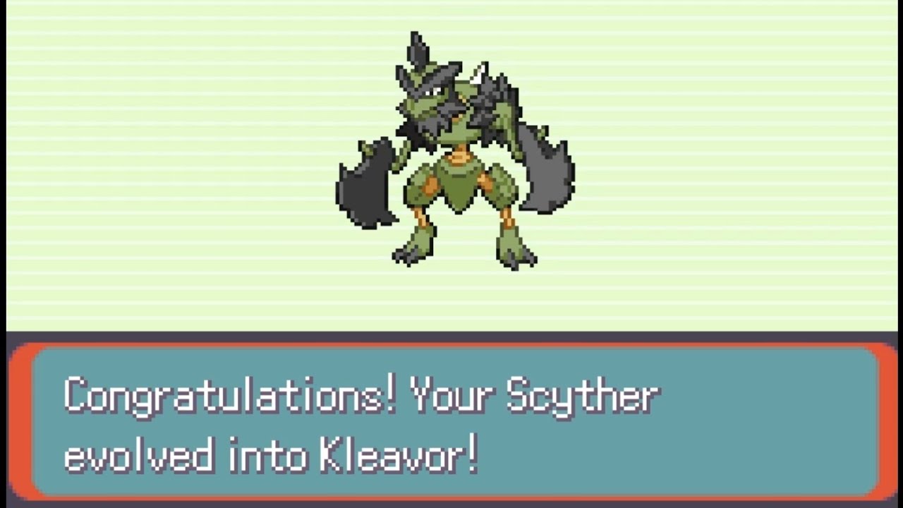 How to evolve Scyther into Kleavor - Pokemon Scorched Silver 1.3 - YouTube