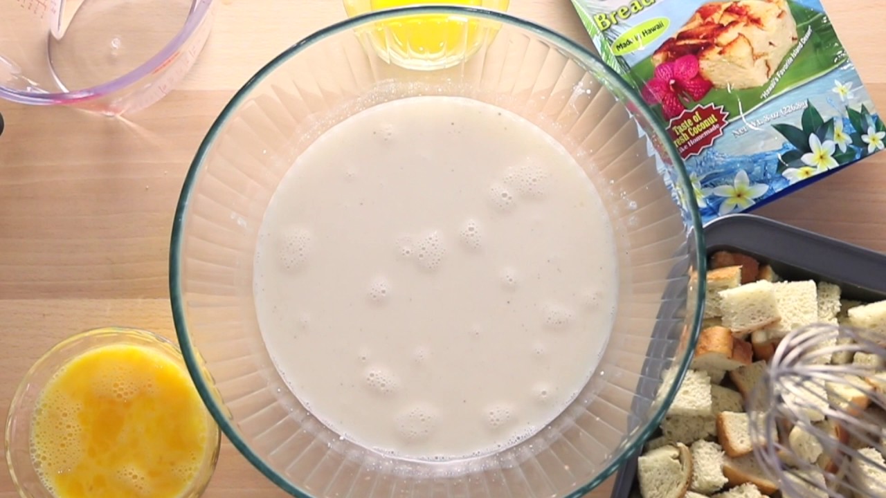 Hawaii's Best Hawaiian Haupia - Bread Pudding - YouTube
