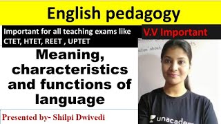 Meaning Importance and Functions of language | Pedagogy... | Doovi