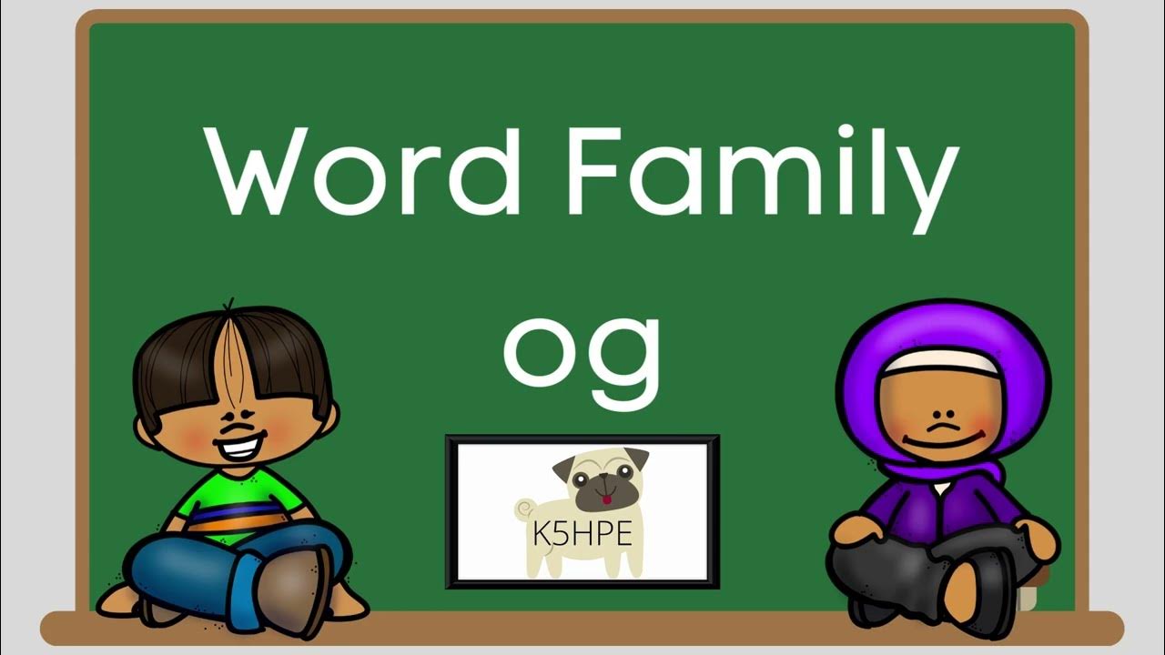 Word Family Og, Phonics, Phonograms, Reading, Virtual School, Online ...