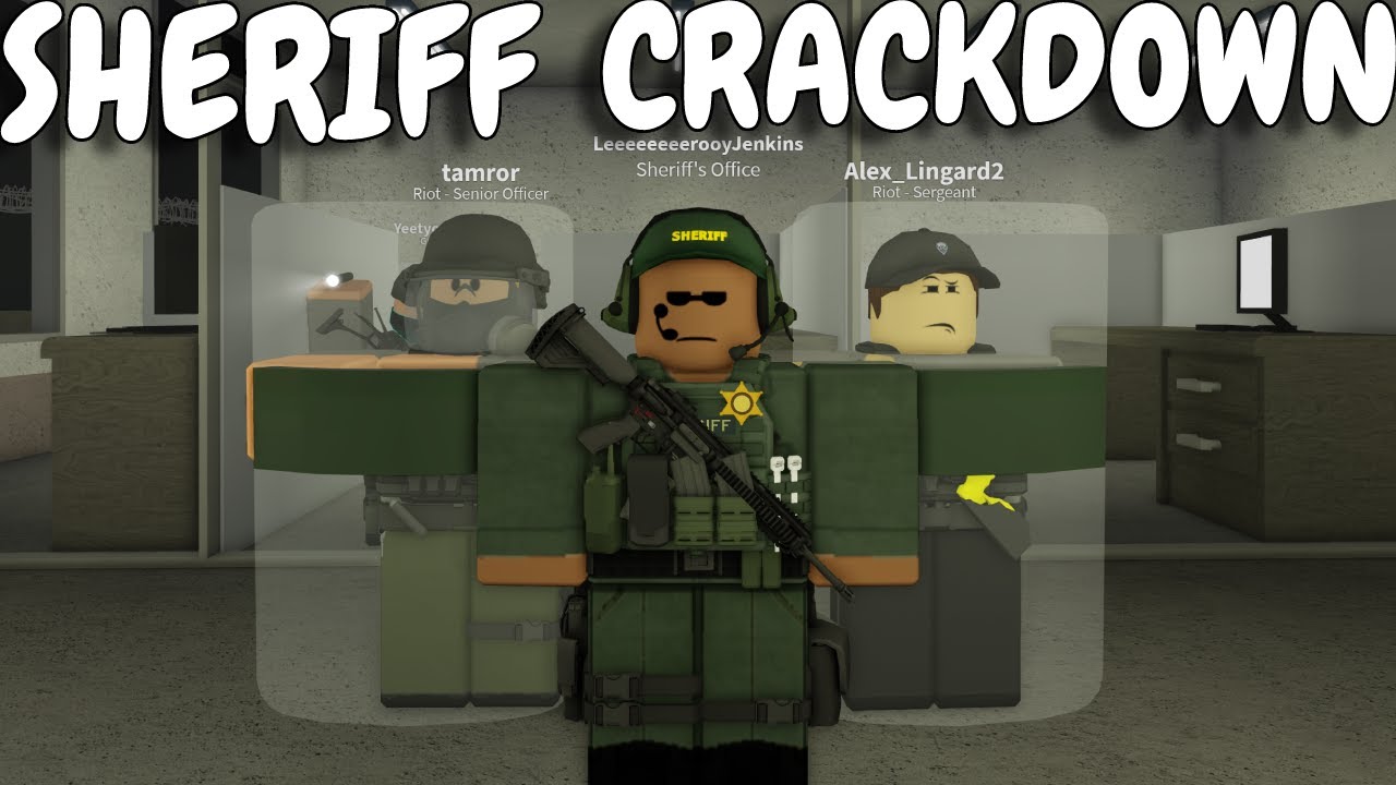 SHERIFF CRIMINAL CRACKDOWN!! Roblox County Jail RP - YouTube