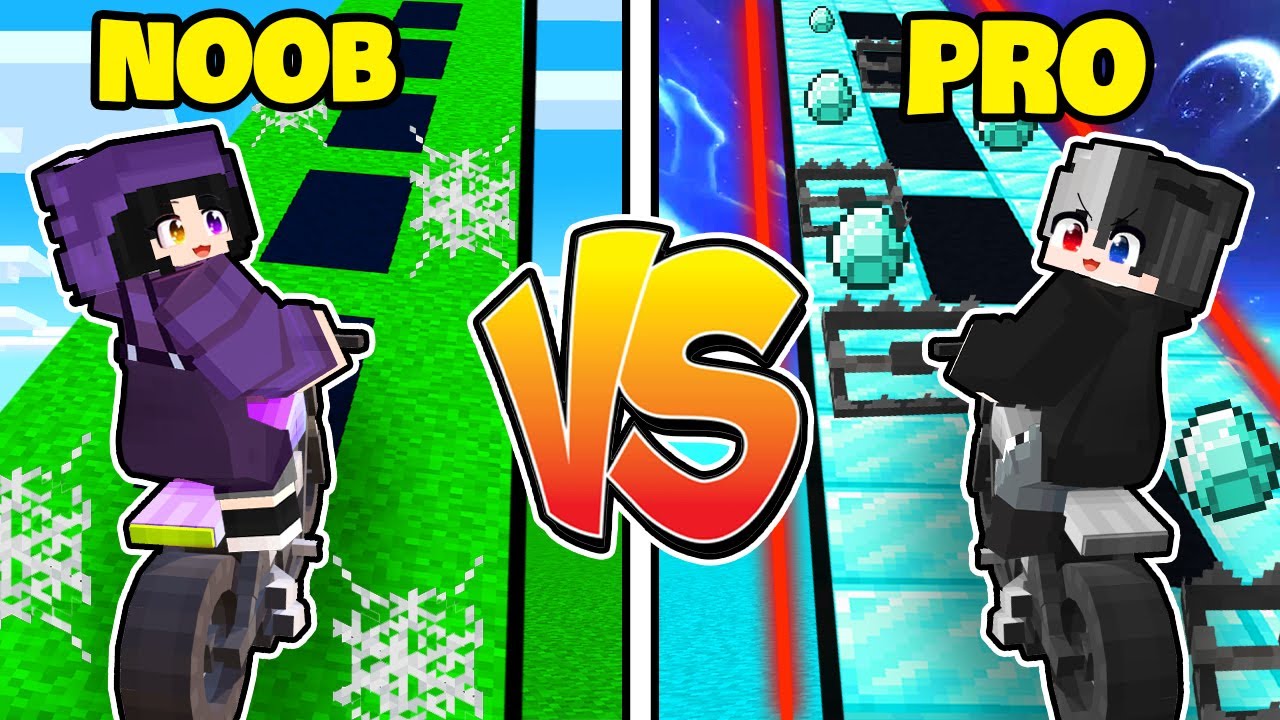 Noob Ruby Thử Thách 24h Chọn Đường Đua NOOB PRO Và HACKER Siêu An Toàn Để Chạy Trong Minecraft ...