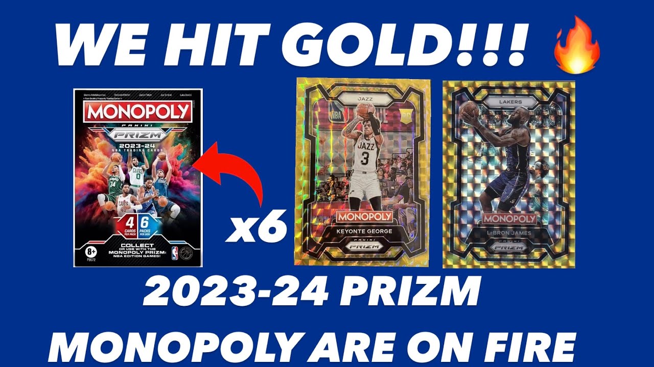 WE HIT GOLD!! CASE HIT?!?! 2023-24 MONOPOLY PRIZM - YouTube
