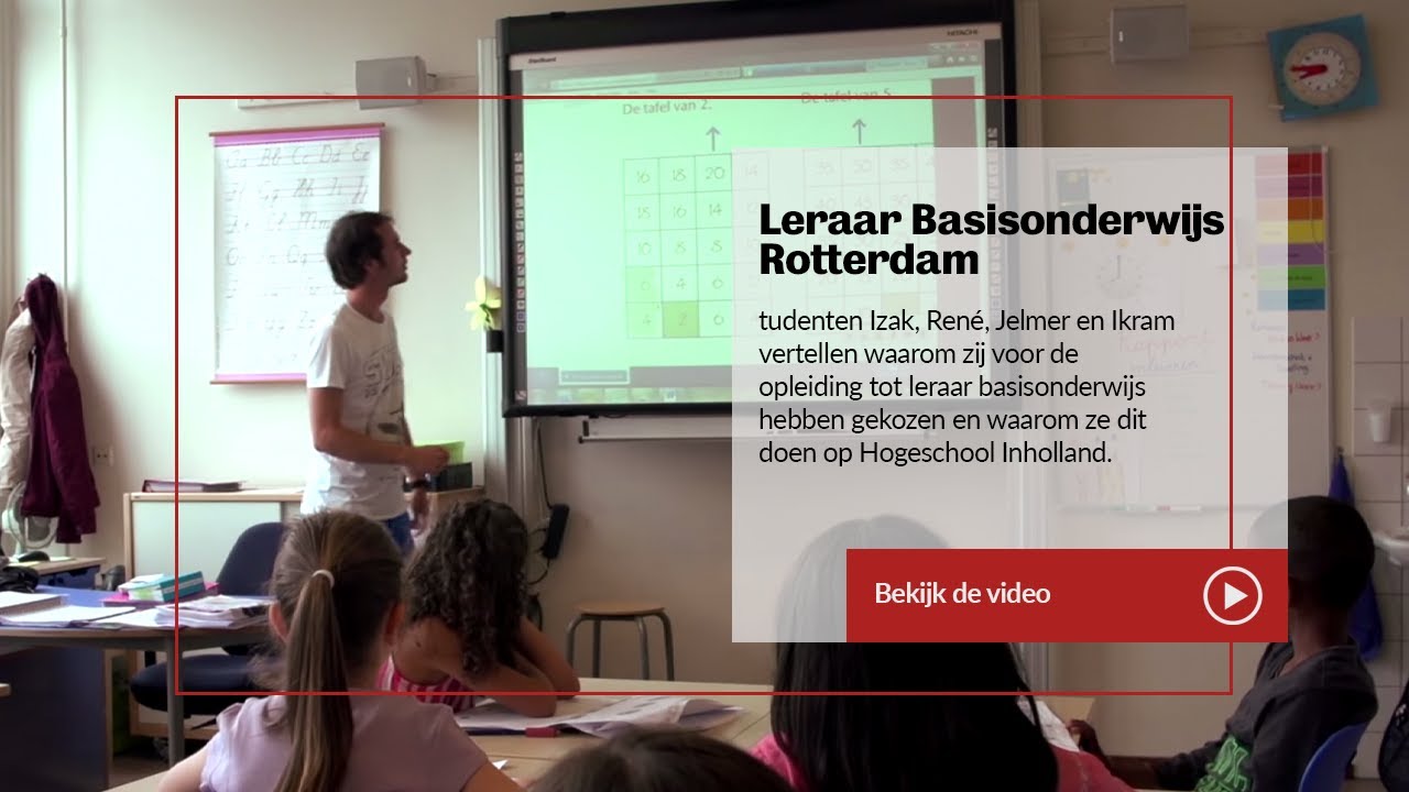 Inholland - Leraar Basisonderwijs (Pabo) Rotterdam: Studenten en ...