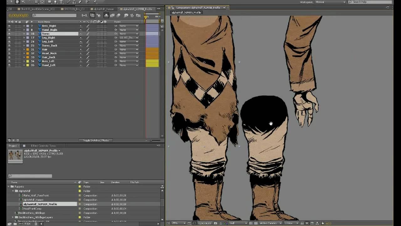 Lesson 1/4 | How To Rig a 2D Character Puppet in Adobe After Effects | Animation Tutorial - YouTube
