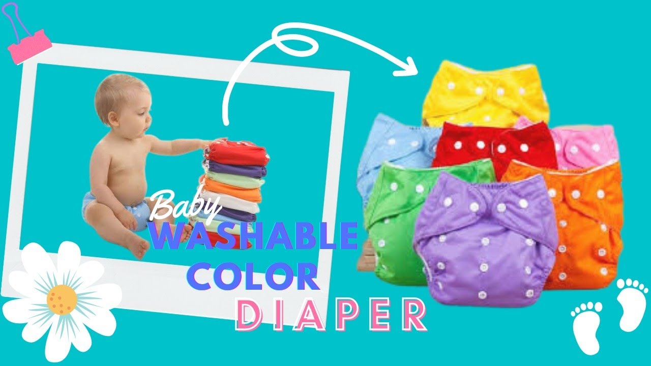 Washable Color Diaper (A-Z) | Baby Diaper | OurBazarBD - YouTube