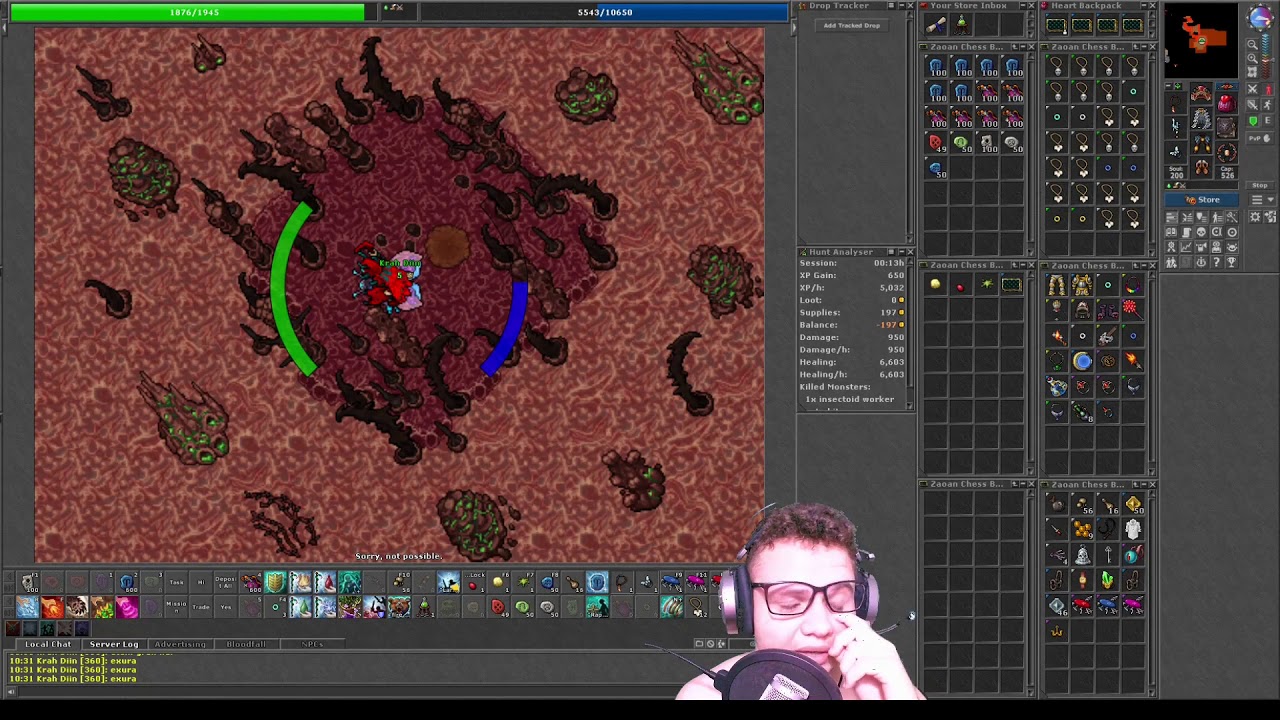 Tibia, Dicas: The Hive. Task Points, Estágios da The Hive e o Insectoid ...
