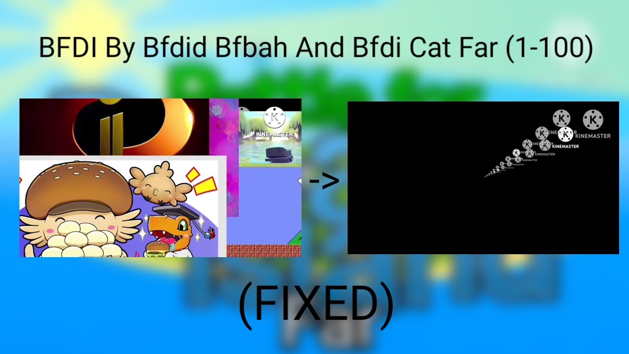 BFDI By Bfdid Bfbah And Bfdi Cat Far (1-100) (FIXED) - YouTube