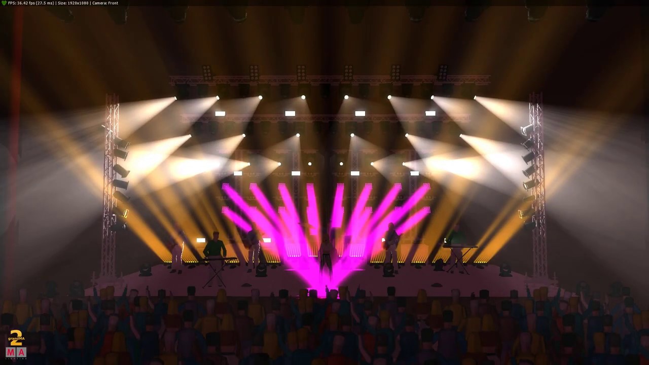 Ariana Grande - Break Free GrandMA2 3D - YouTube