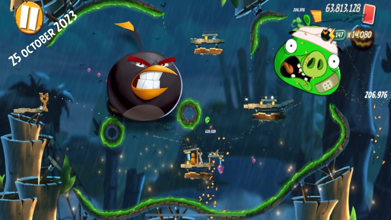 Angry Birds 2 AB2 King Pig Panic | Bomb to the rescue again! - YouTube