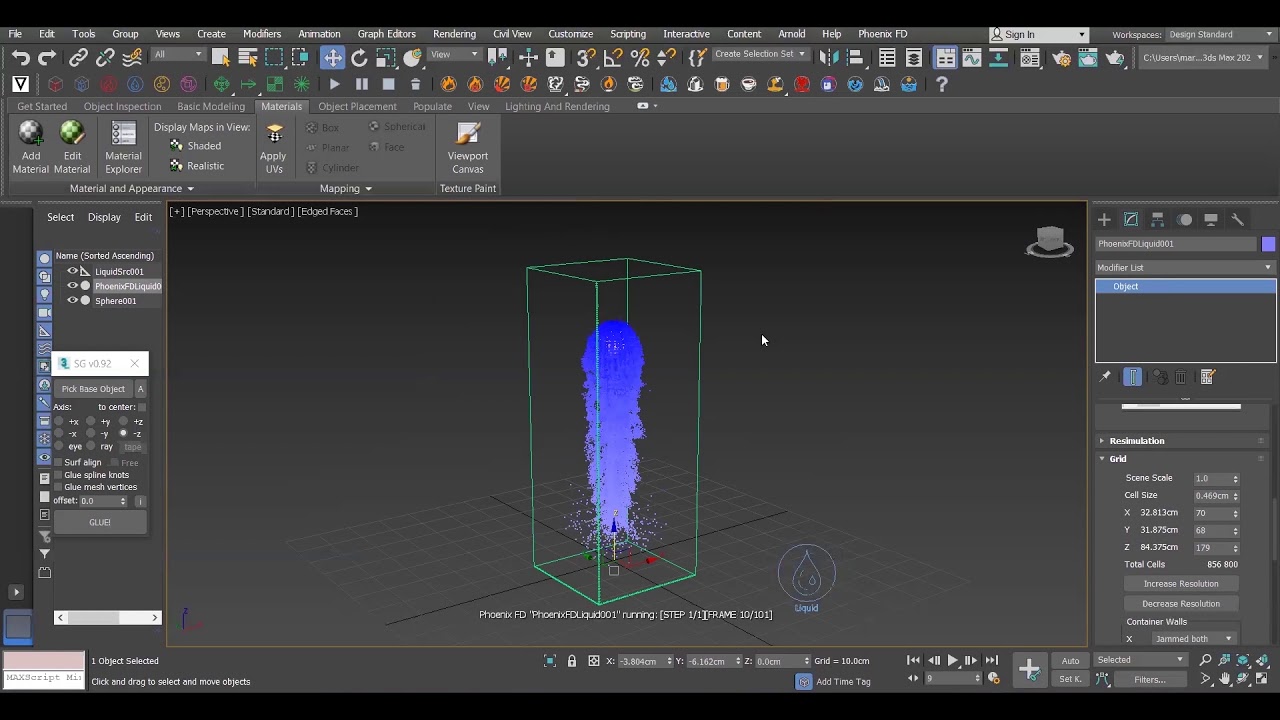 PHOENIX WATER TAP SIMULATION - SIMPLE, USING 3DS MAX - YouTube